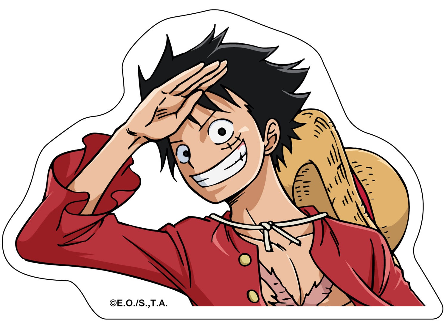 One Piece - Luffy Car Sticker | Otaku Manga Lounge